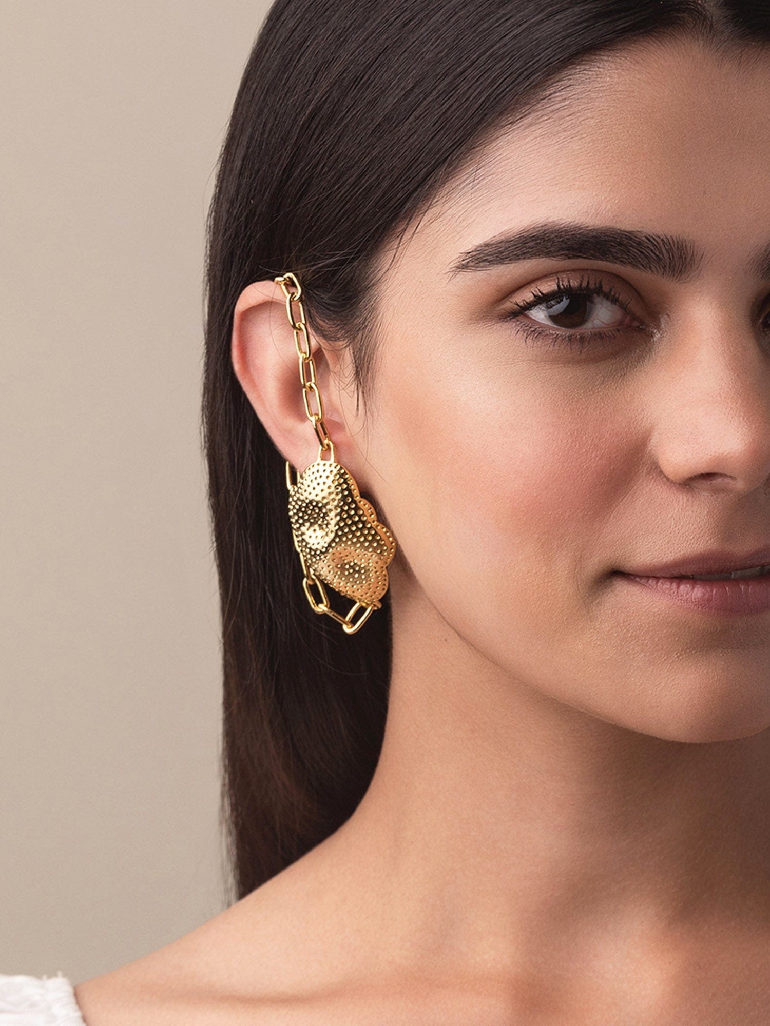 Rissa coral mismatched earrings